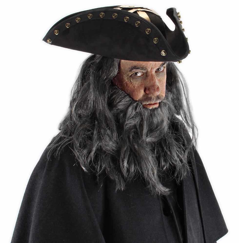 Disney TRI CORN Colonial PIRATES Of The Caribbean BLACKBEARD HAT EBay disney-tri-corn-colonial-pirates-of-the-caribbean-blackbeard-hat-ebay