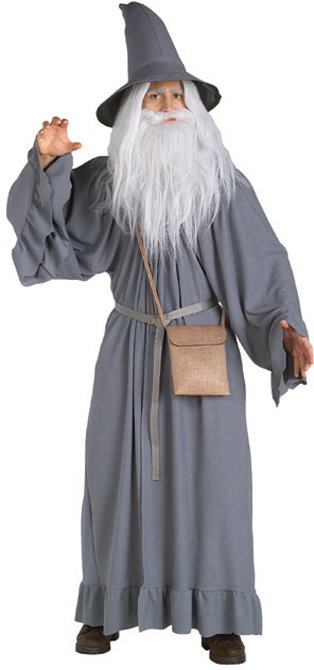 Lord of the Rings Hobbit Gandalf Costume wizard CLOAK adult Robe and ...