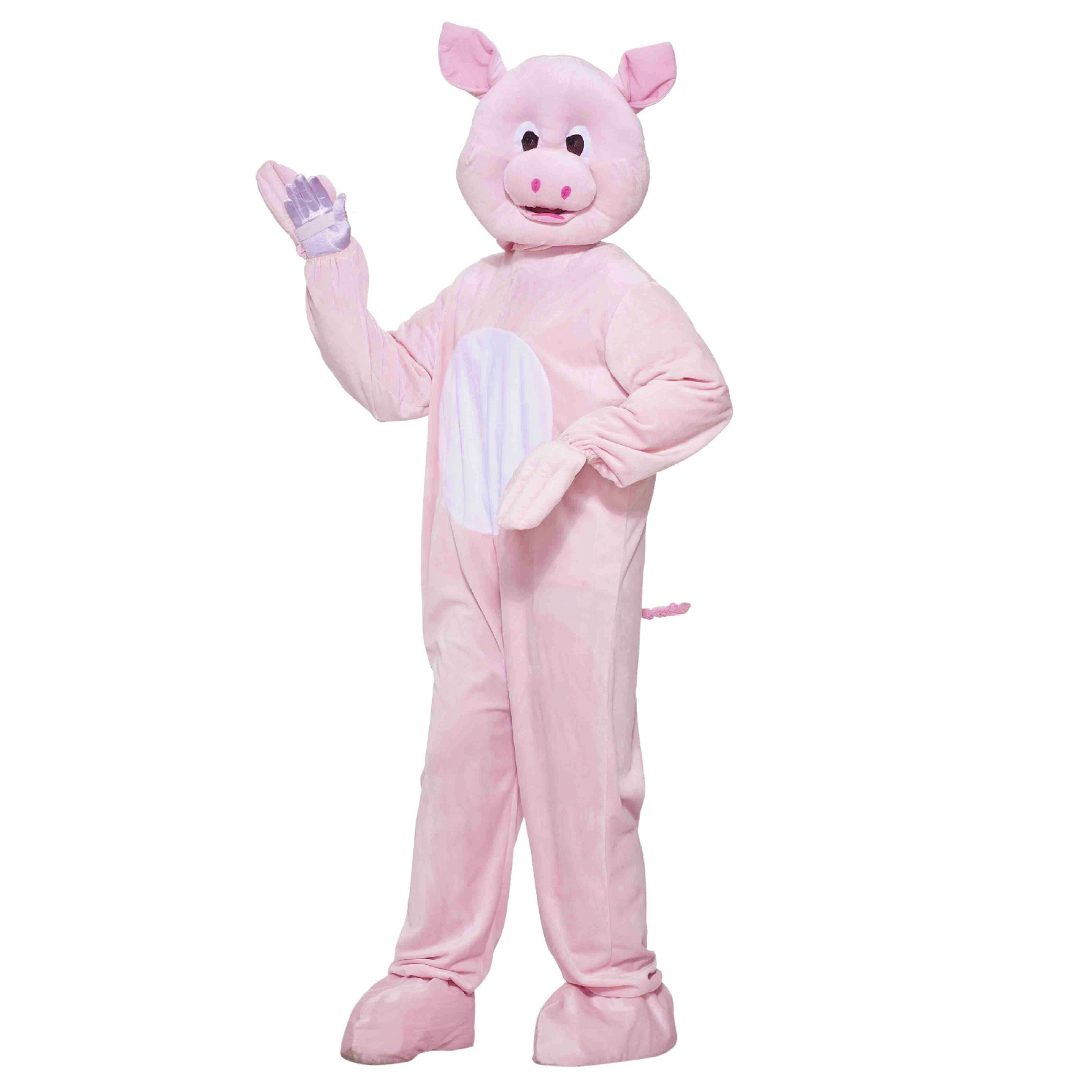 PLUSH FURRY Pink PIG Adult STANDARD SIZE Mascot Suit Costume | eBay